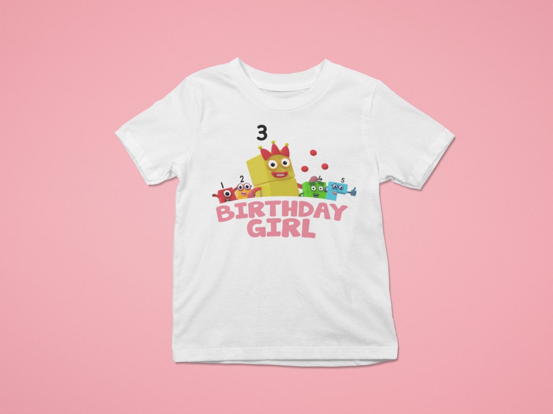 Numberblocks, Birthday Girl Design, Girl 3rd Birthday Printable File ...