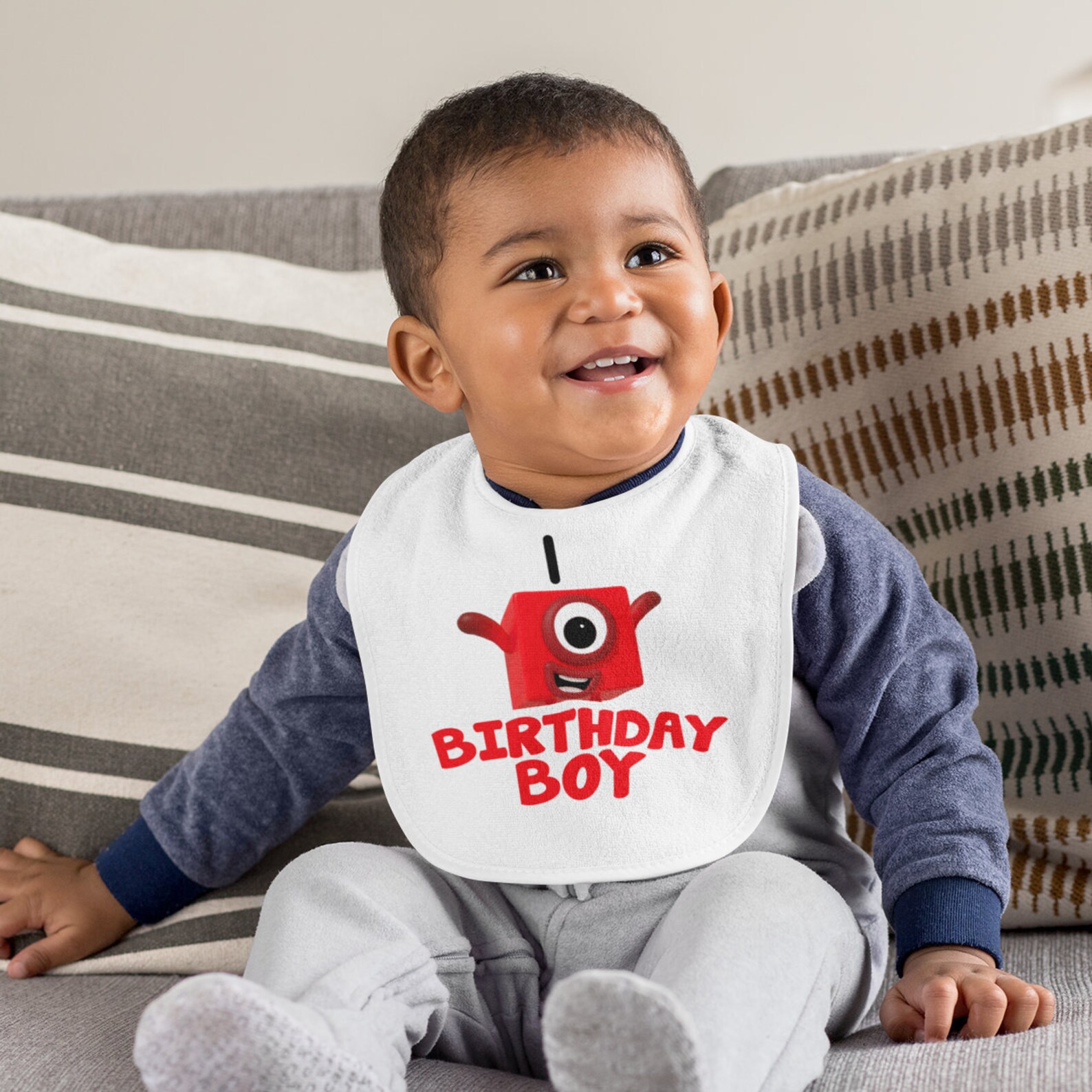 Numberblocks, Birthday Boy Design, Boy 1st Birthday Printable File for ...