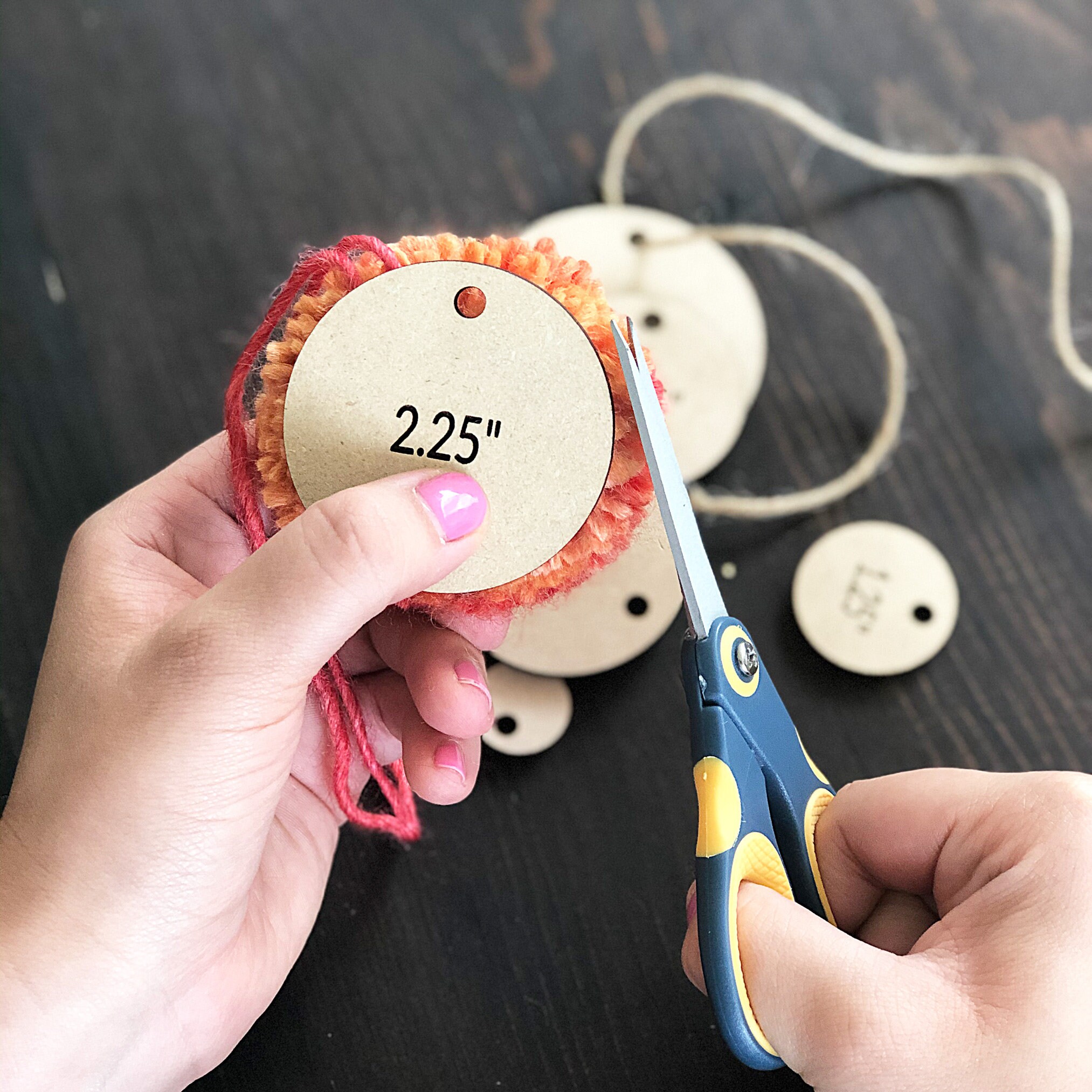 Pom Pom Trim Cutting Guide Set, Circle Stencil, Cutting Template ...