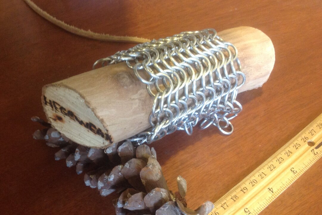 Chainmail Bracer 4 in 1 Chainmaille Chain Mail - Etsy