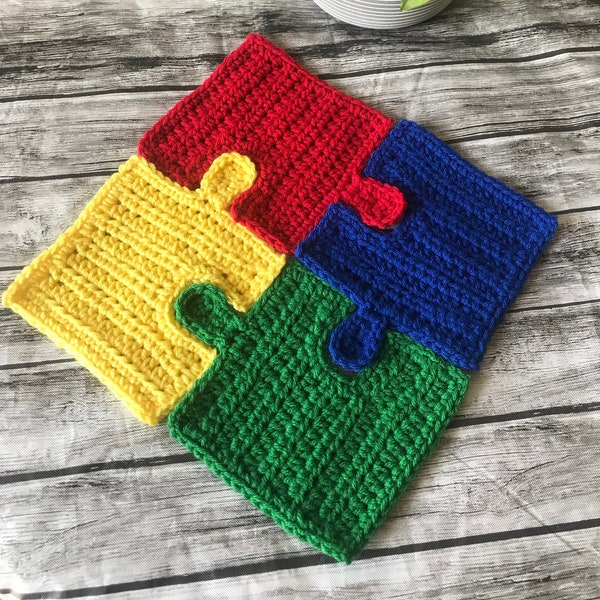 Crochet Puzzle Piece - Etsy