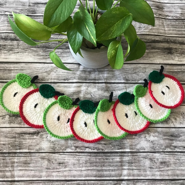 Apple Coasters - Etsy