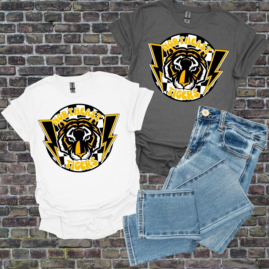 NEJ Tigers Mascot Spirit Shirt Design (digital File) - Etsy