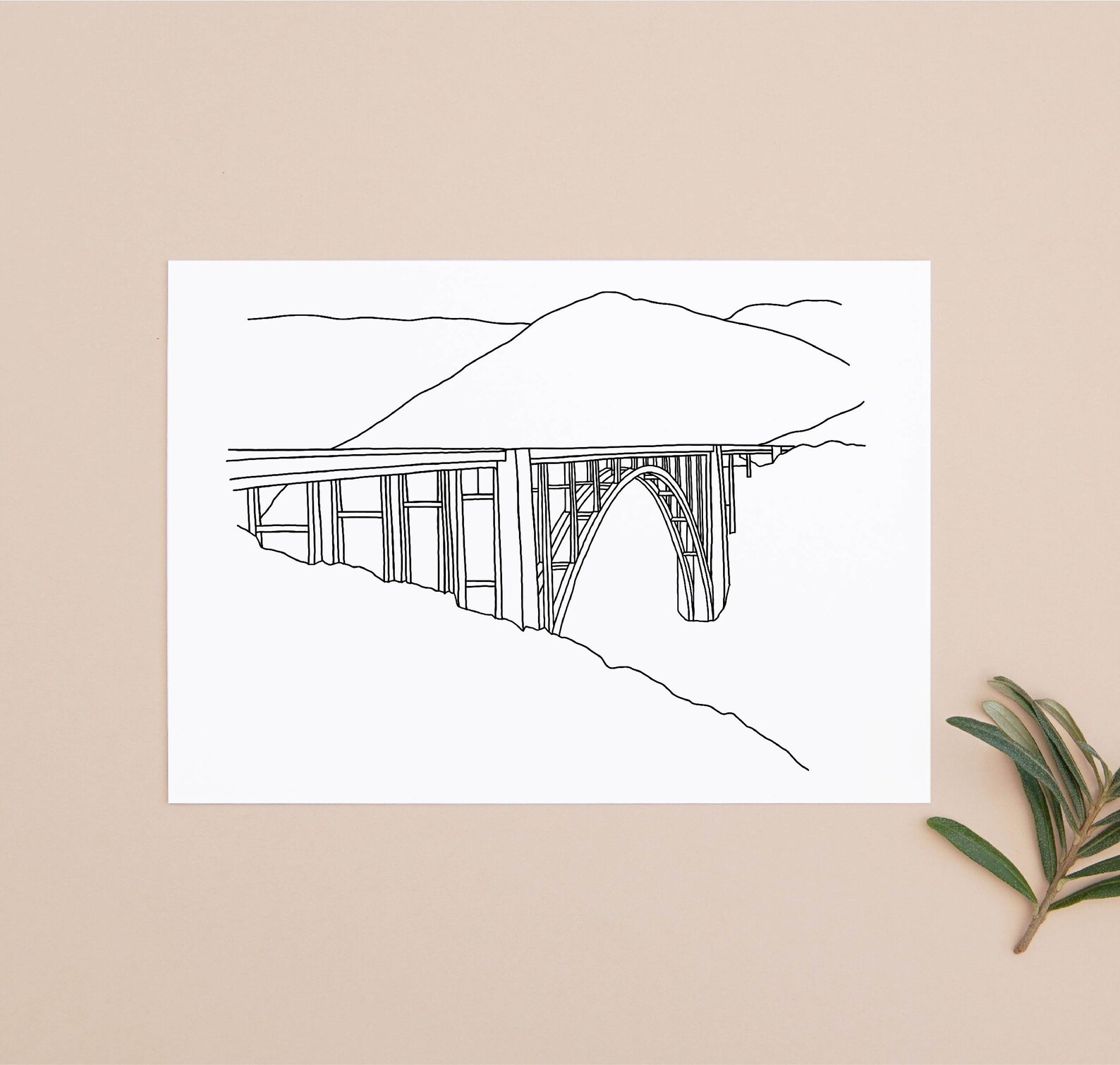 Bixby Bridge Wall Art Big Sur Art Print California Coast | Etsy