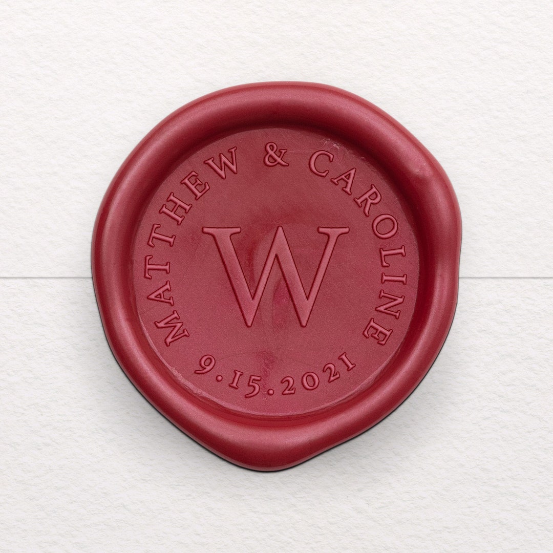Custom Initials Wax Seal, Wedding Wax Seal, Monogram Wax Seal, Duogram ...
