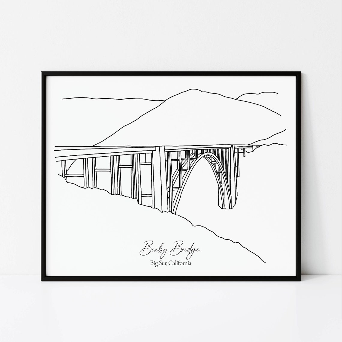 Bixby Bridge Wall Art Big Sur Art Print California Coast | Etsy