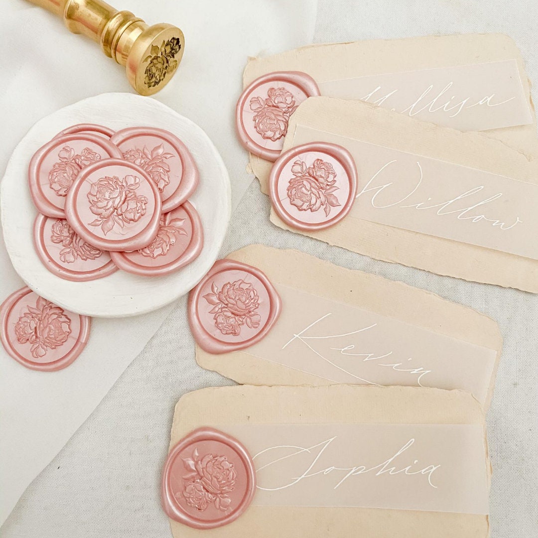 Save the Date Wax Seal Wedding Wax Seal Monogram Wax Seal | Etsy