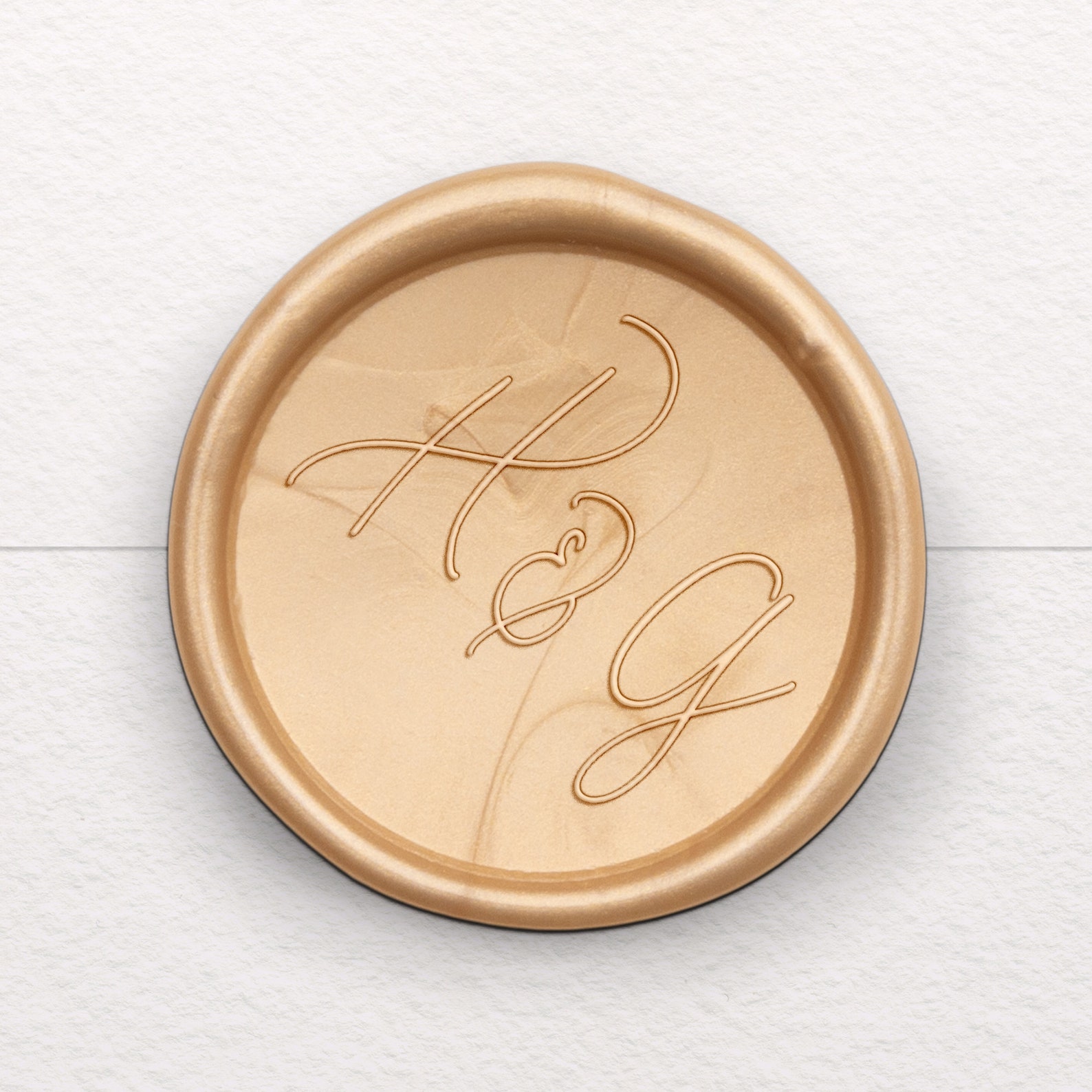 Custom Calligraphy Initials Wax Seal Wedding Wax Seal - Etsy