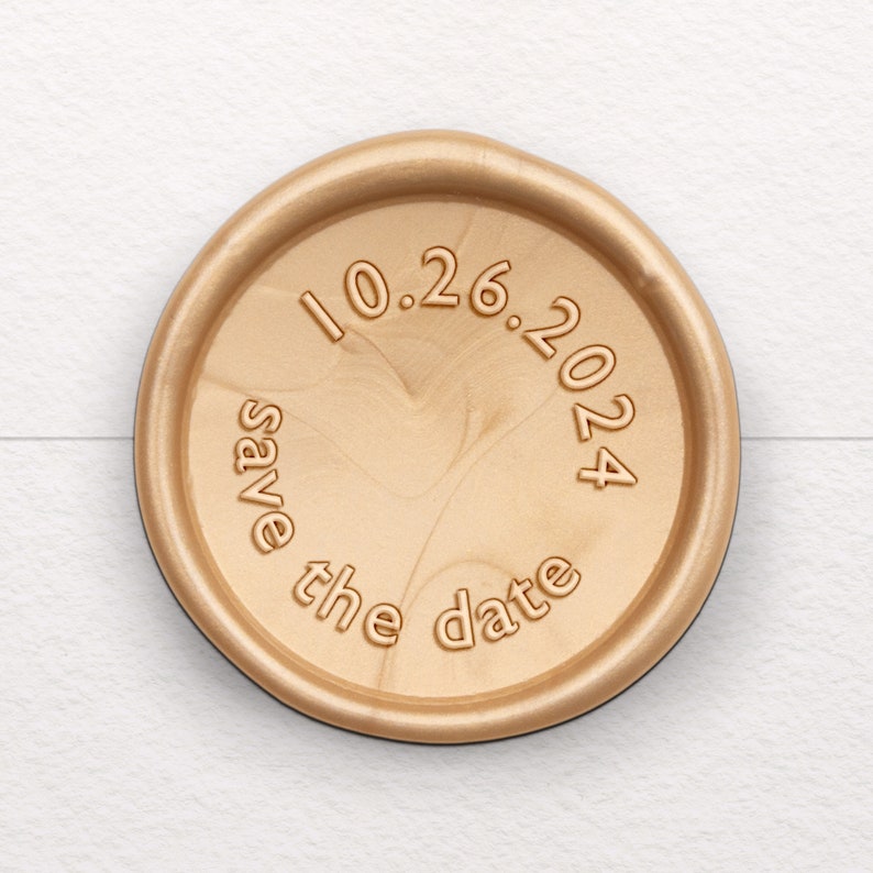 Wedding Wax Seal, Wedding Date Wax Seal Sticker, Wax Seal Invitation ...