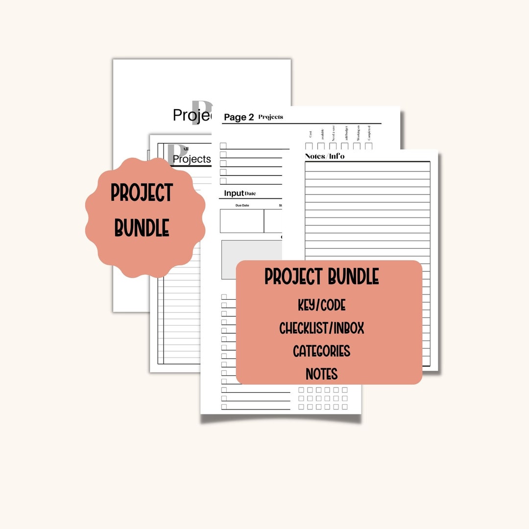 Pocket Rings- Project Planner-project Management-home and Work Projects ...