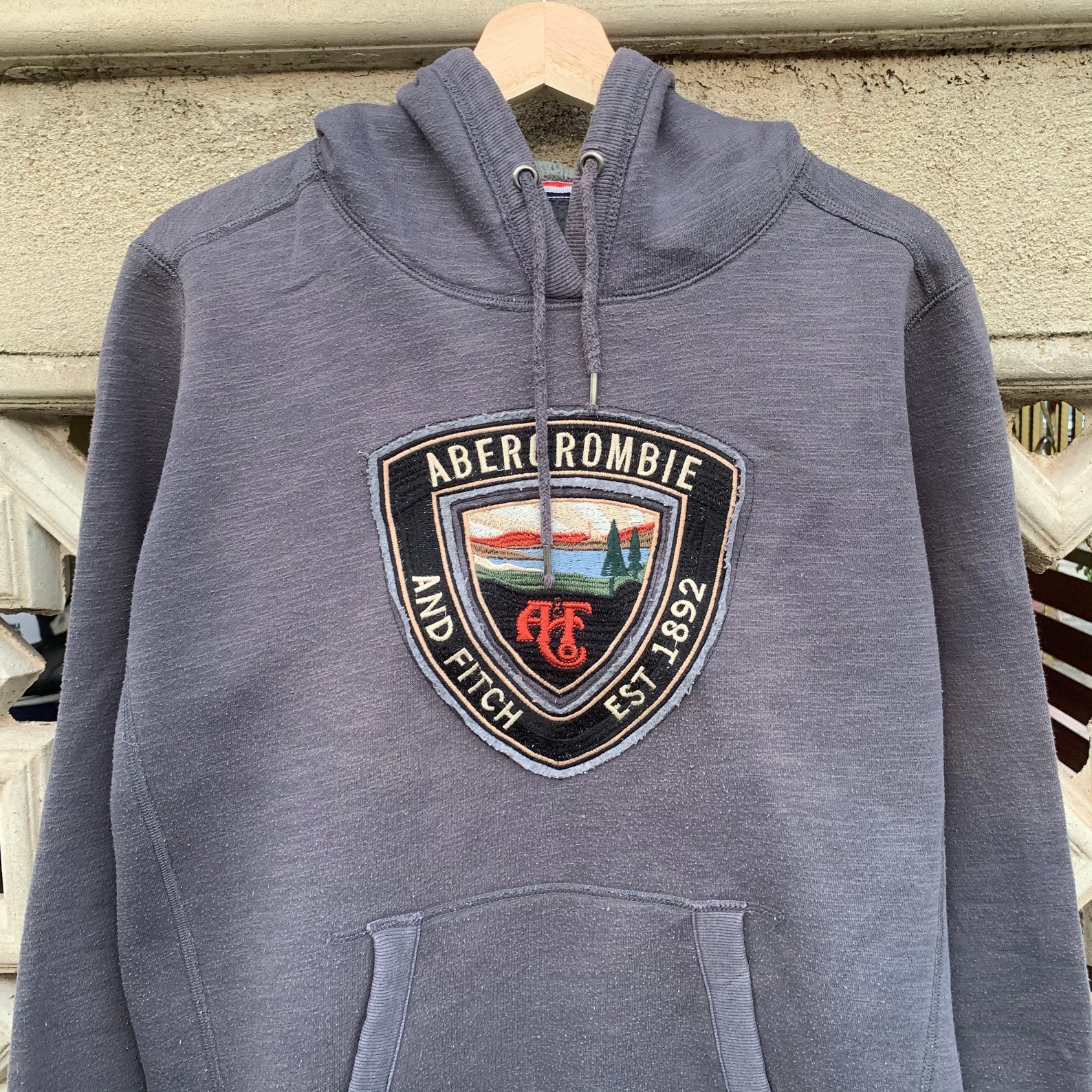 Vintage Abercrombie & Fitch Big Patches Pullover Hooded - Etsy