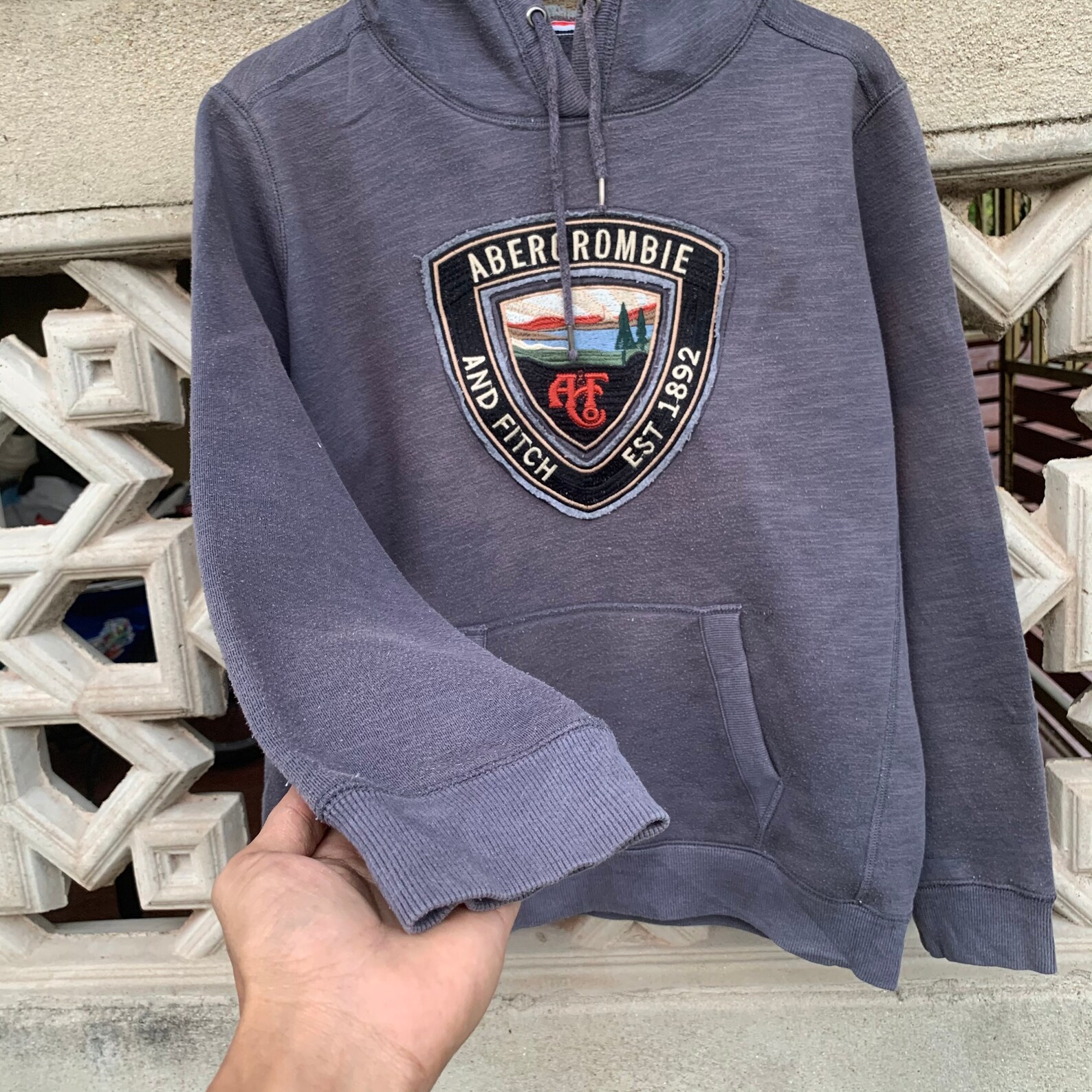 Vintage Abercrombie & Fitch Big Patches Pullover Hooded - Etsy