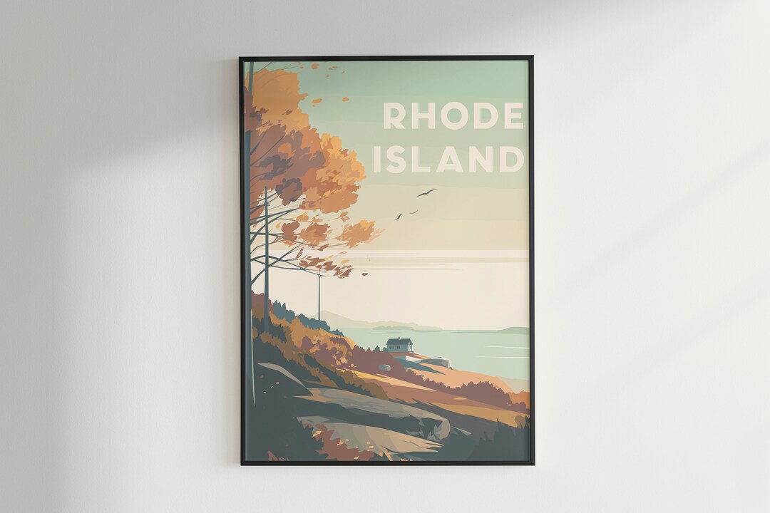 Rhode Island Travel Poster - Etsy