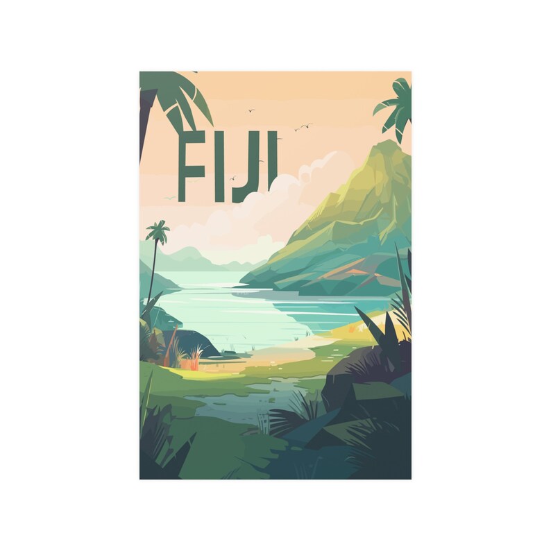 Fiji Travel Poster - Etsy
