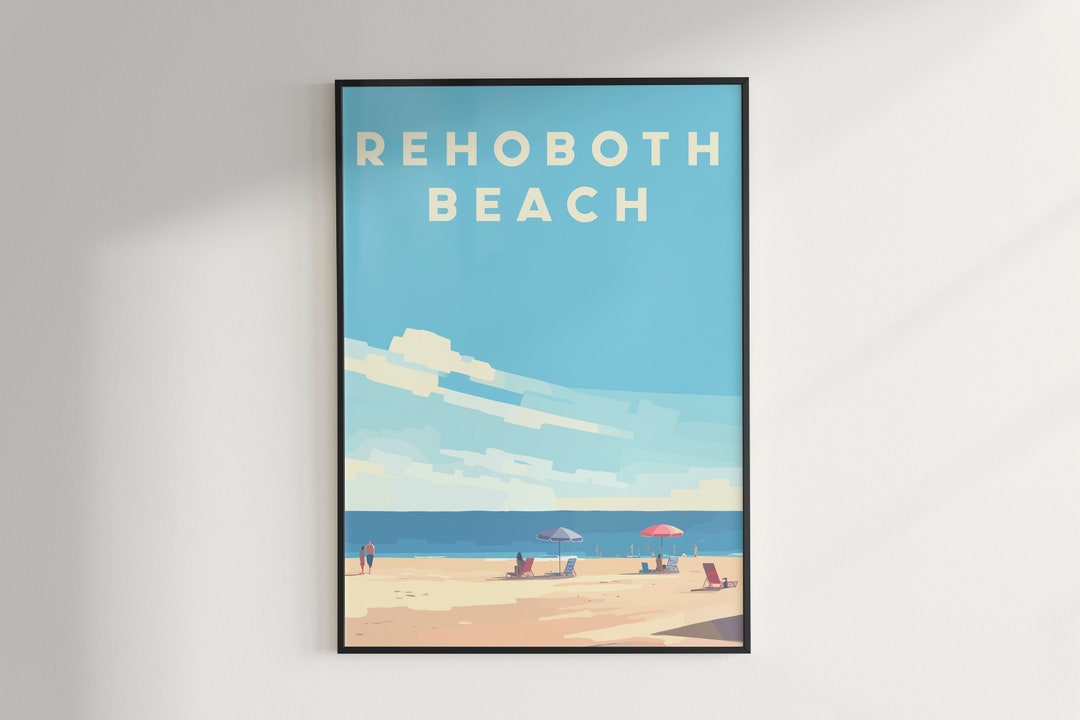 Rehoboth Beach, Delaware Travel Poster - Etsy