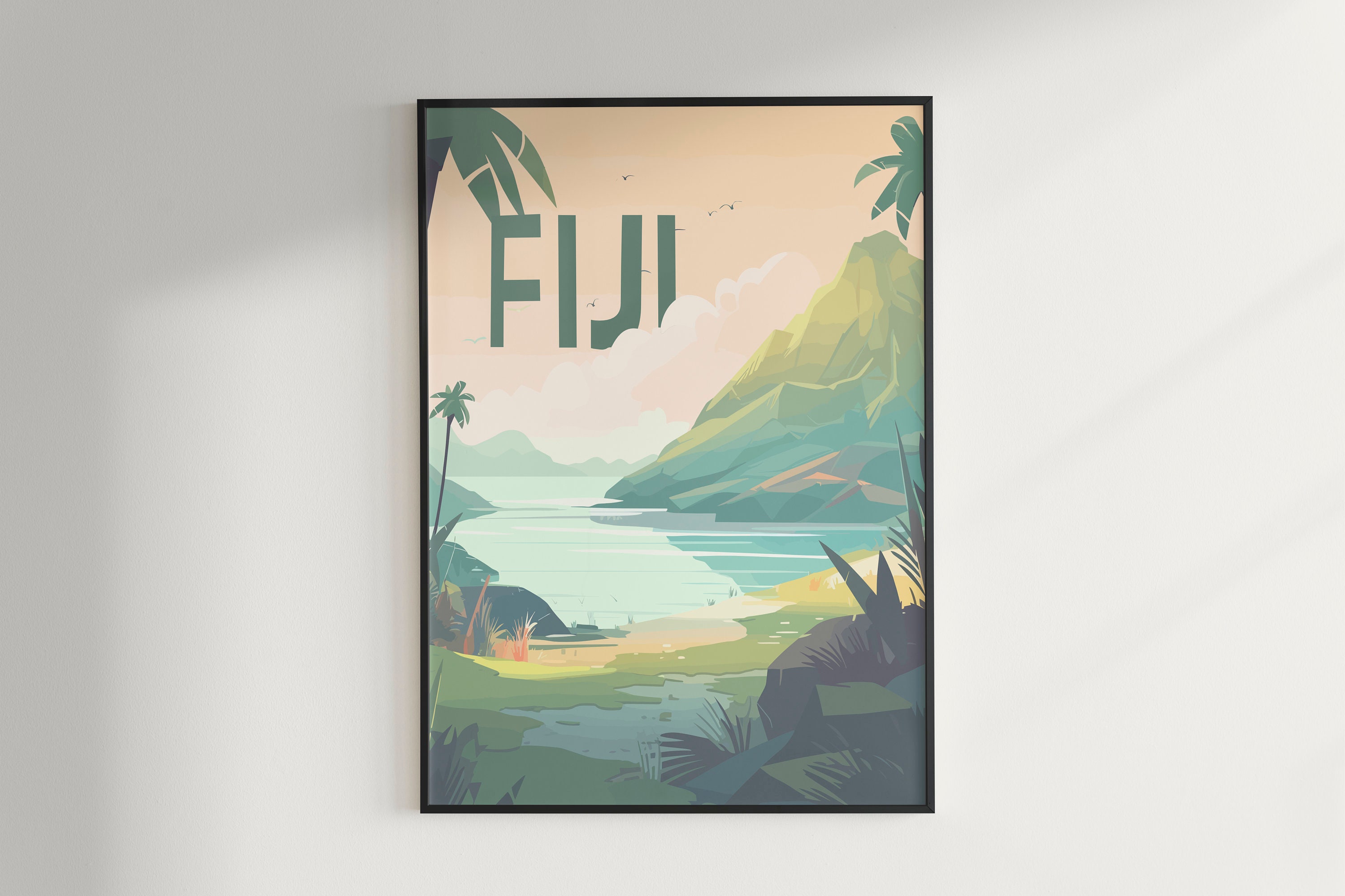 Fiji Travel Poster - Etsy