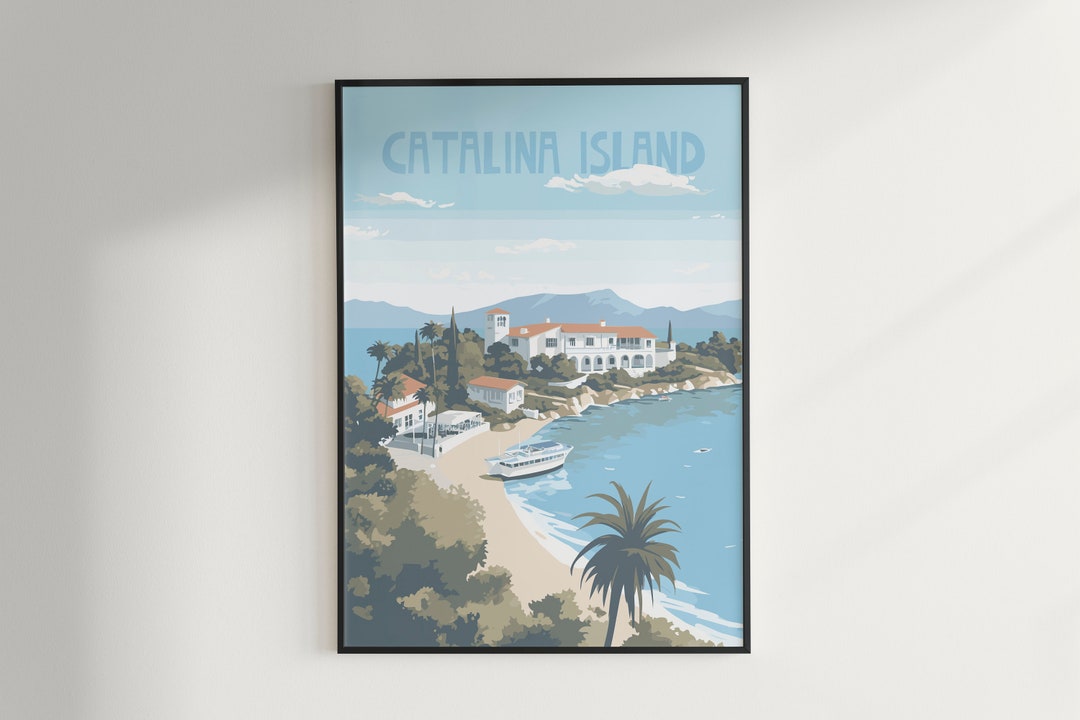 Catalina Island Travel Poster - Etsy