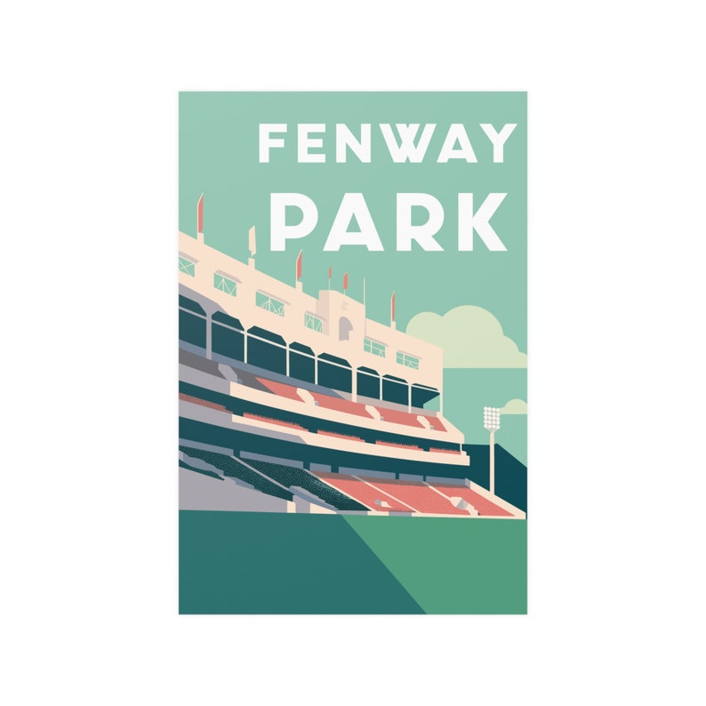 Fenway Park Travel Poster - Etsy