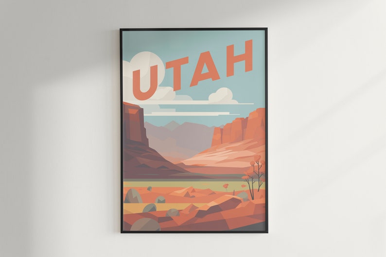 Utah Travel Poster - Etsy