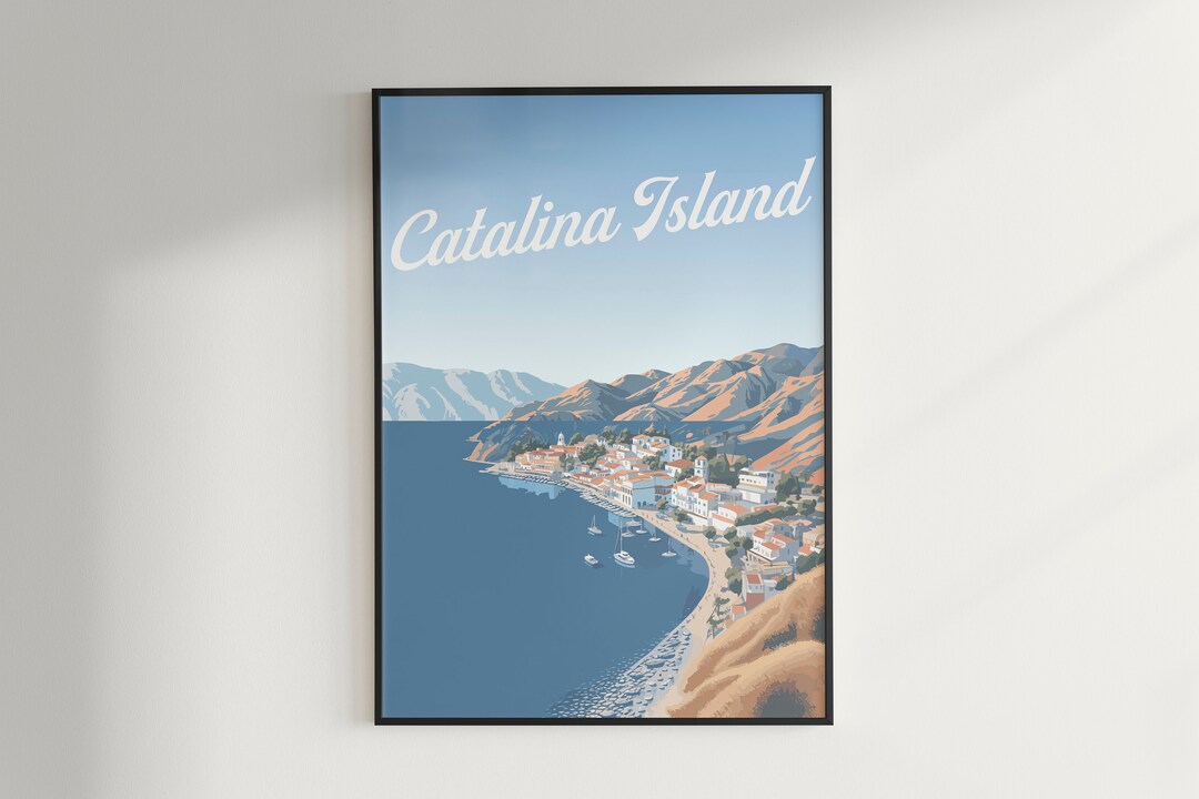 Catalina Island Travel Poster - Etsy