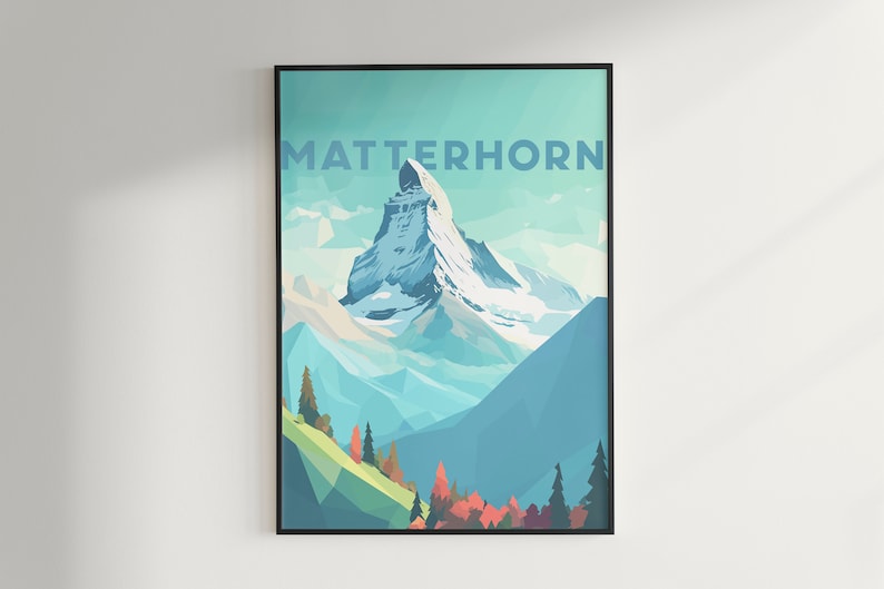 Matterhorn Travel Poster - Etsy