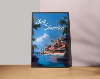Gulf of America Travel Poster – Digital Download - Etsy