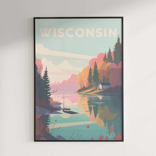 Retro Travel Poster - Etsy