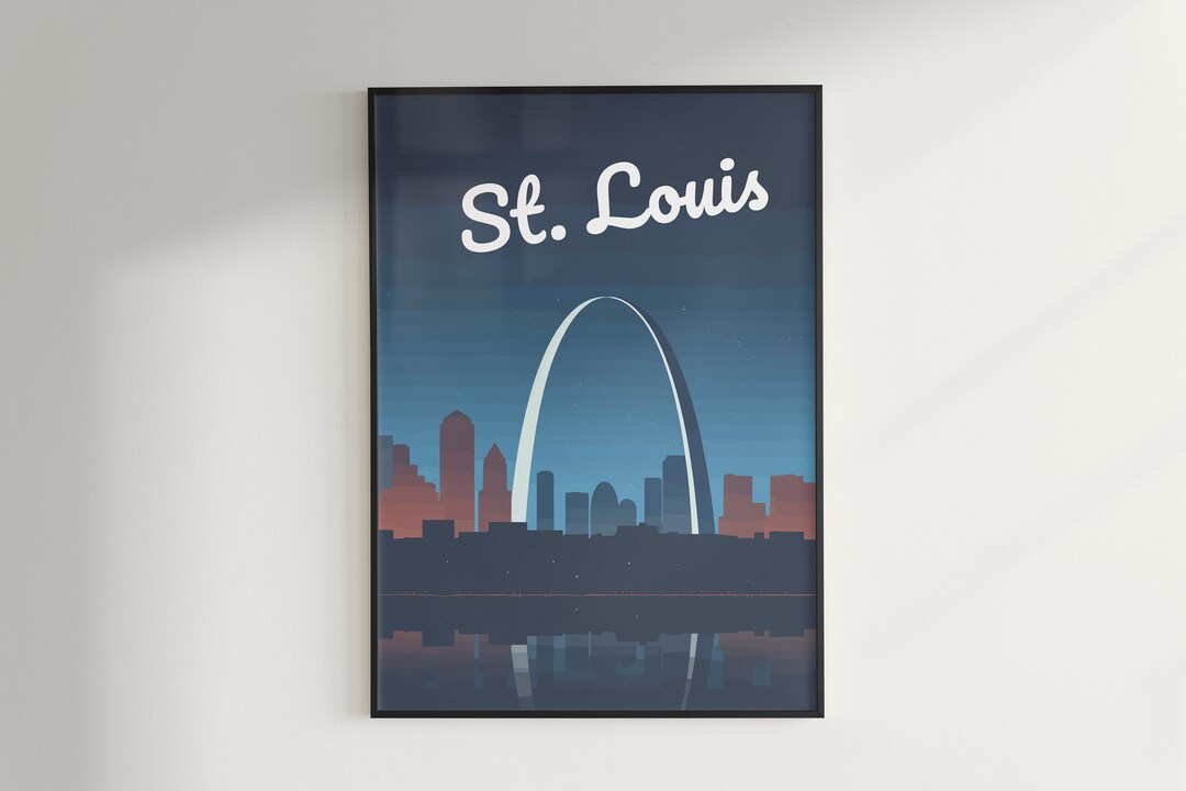 St. Louis, Missouri Travel Poster - Etsy