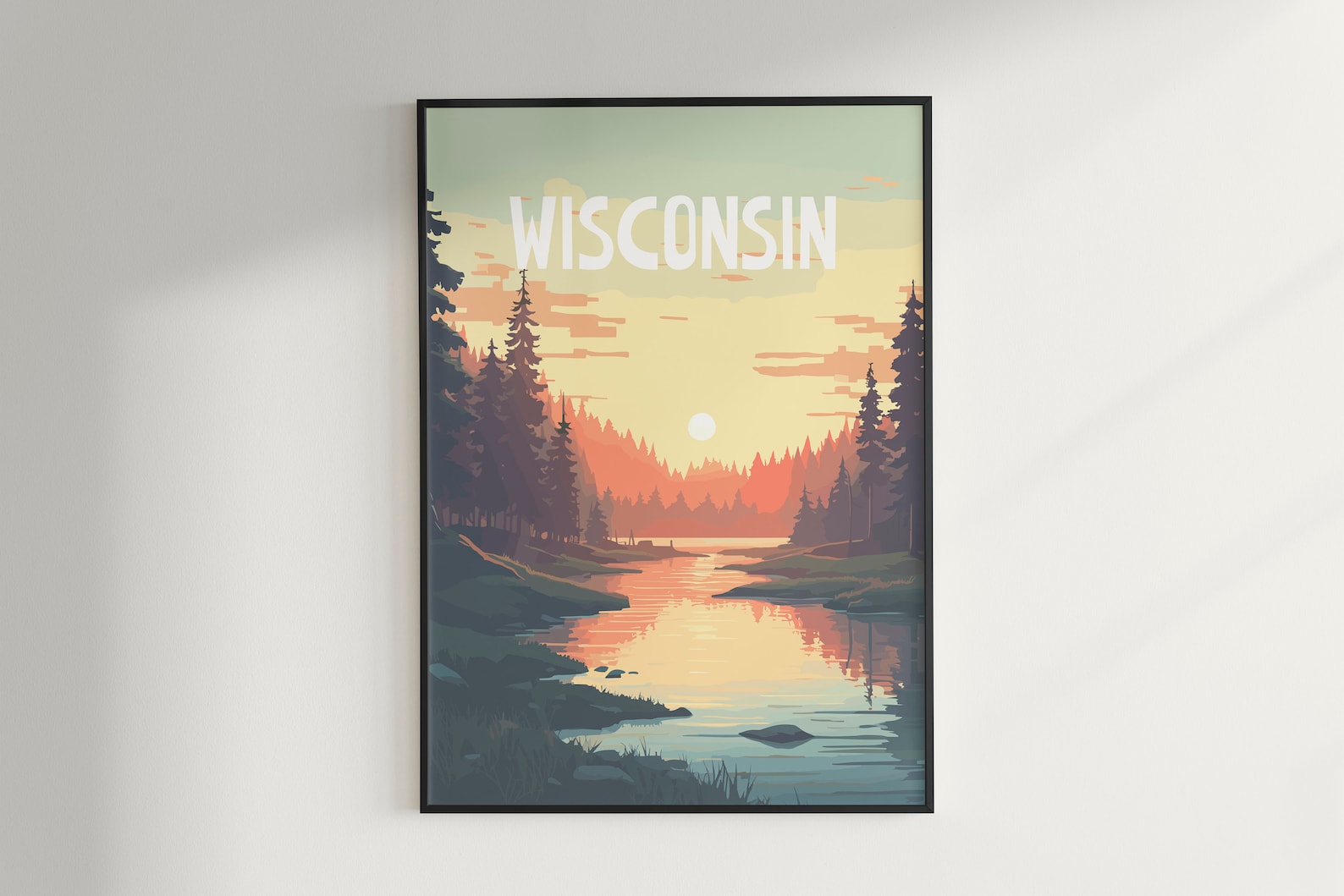Wisconsin Travel Poster - Etsy