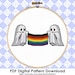 Spooky Ghosts With Pride Flags LGBTQIA Gay Pride Counted | Etsy