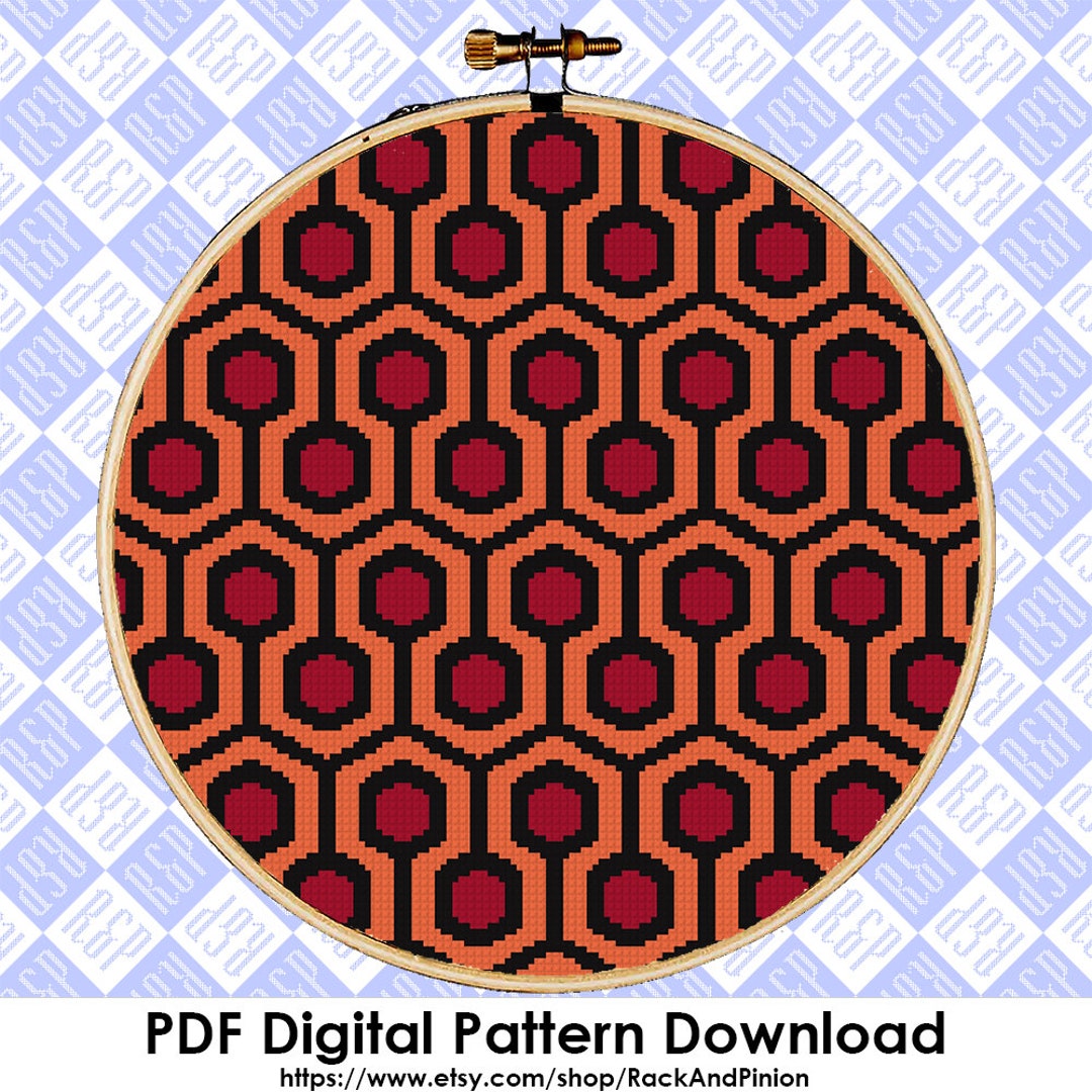 Overlook Hotel Hallway Carpet the Shining Repeating - Counted Cross ...