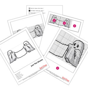 Spooky Ghosts With Pride Flags LGBTQIA+ Gay Pride - Counted Cross ...