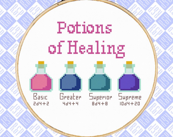 Potions of Healing Dungeons and Dragons 5e DND D&D Counted - Etsy