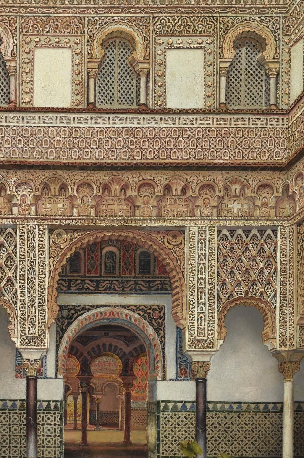 ART PRINT the Alhambra Palace in Granada Oil Painting - Etsy