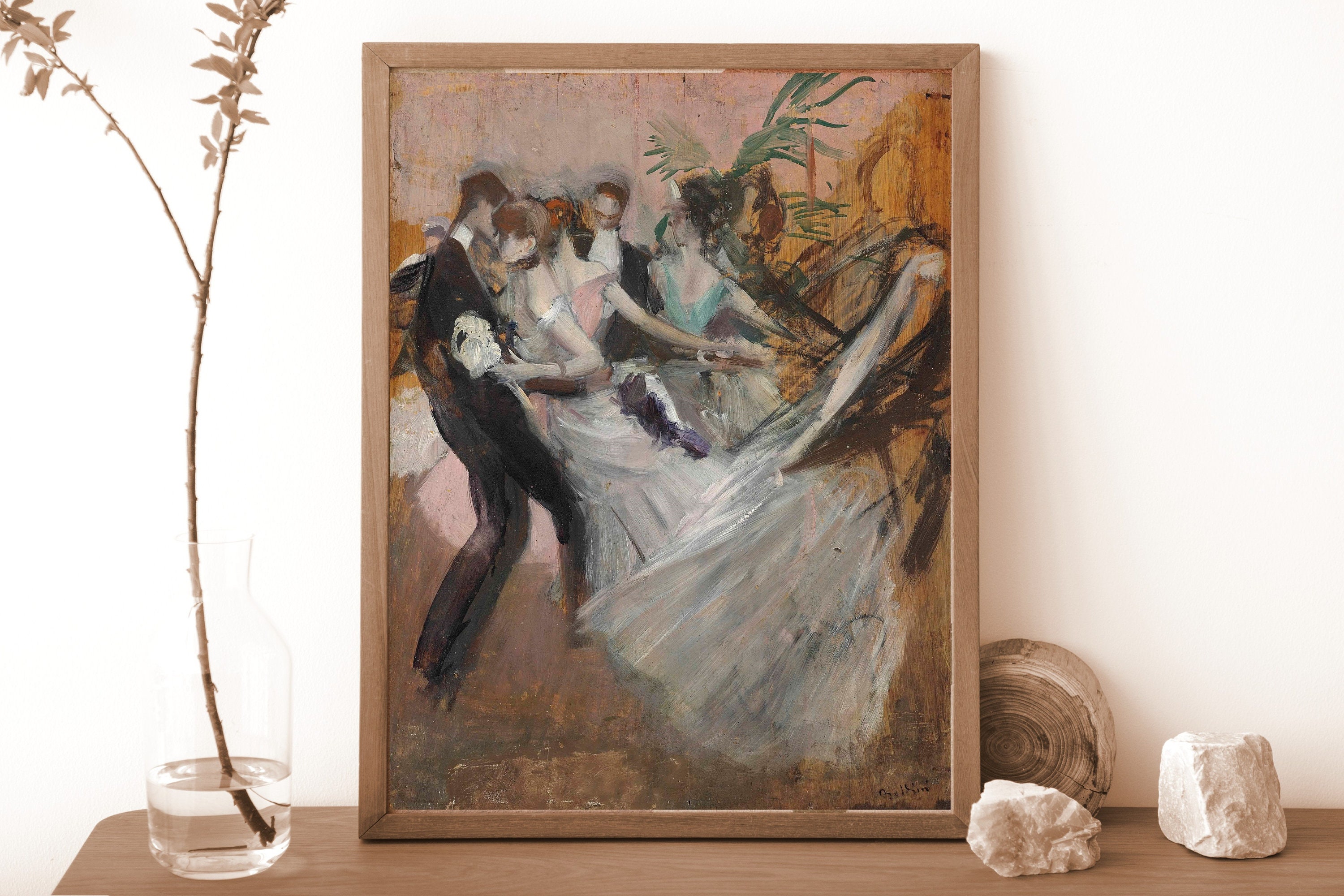 ART PRINT Vintage Masquerade Ball Oil Painting Ball | Etsy