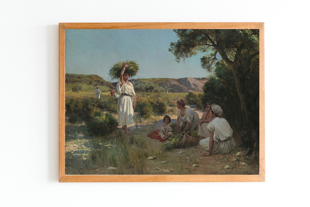 ART PRINT | Bedouins Portrait Painting | Oriental Landscape Painting ...
