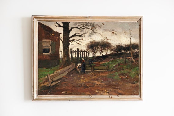 ART PRINT Cottage Wall Art Print Country Landscape Oil | Etsy