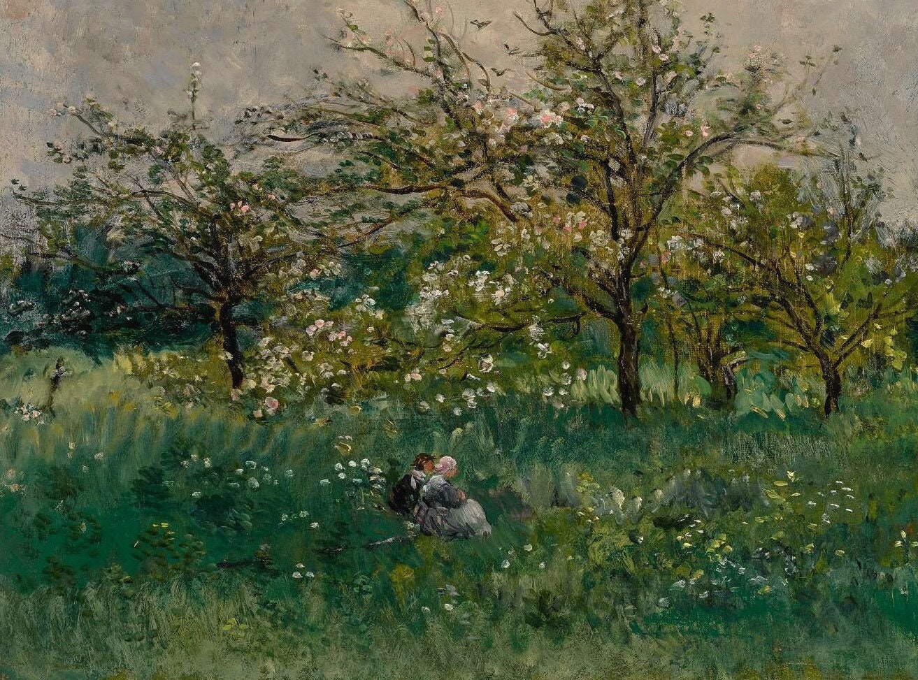 ART PRINT Orchard Landscape Oil Painting Country Spring - Etsy