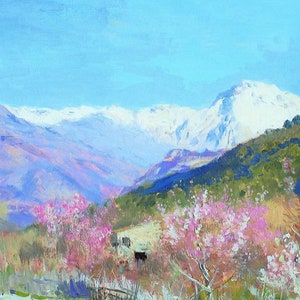 ART PRINT | Spring in Italy Oil Painting | Vintage Spring Artwork ...