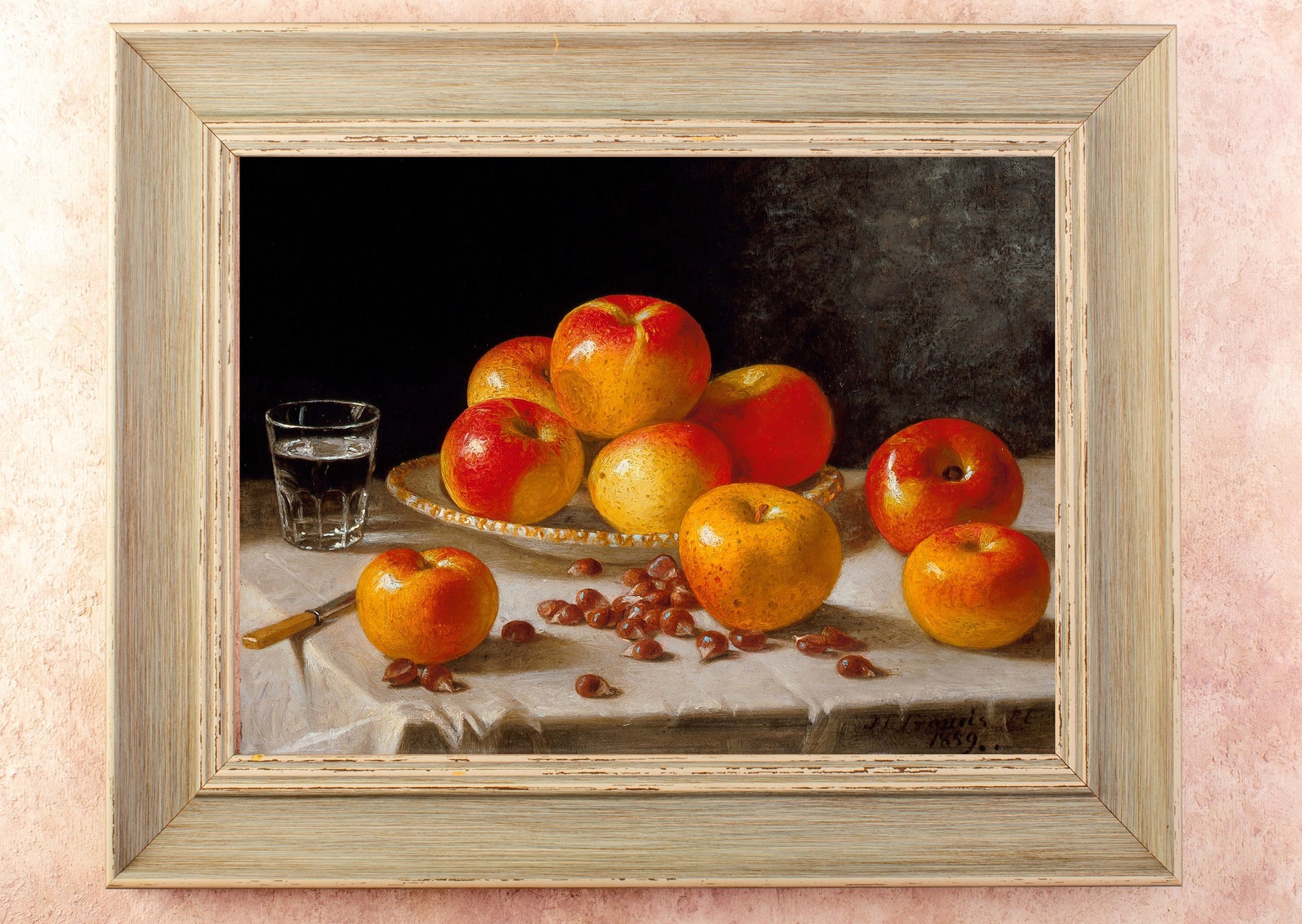 ART PRINT Still Life Wall Art Print Apples and Chestnuts - Etsy