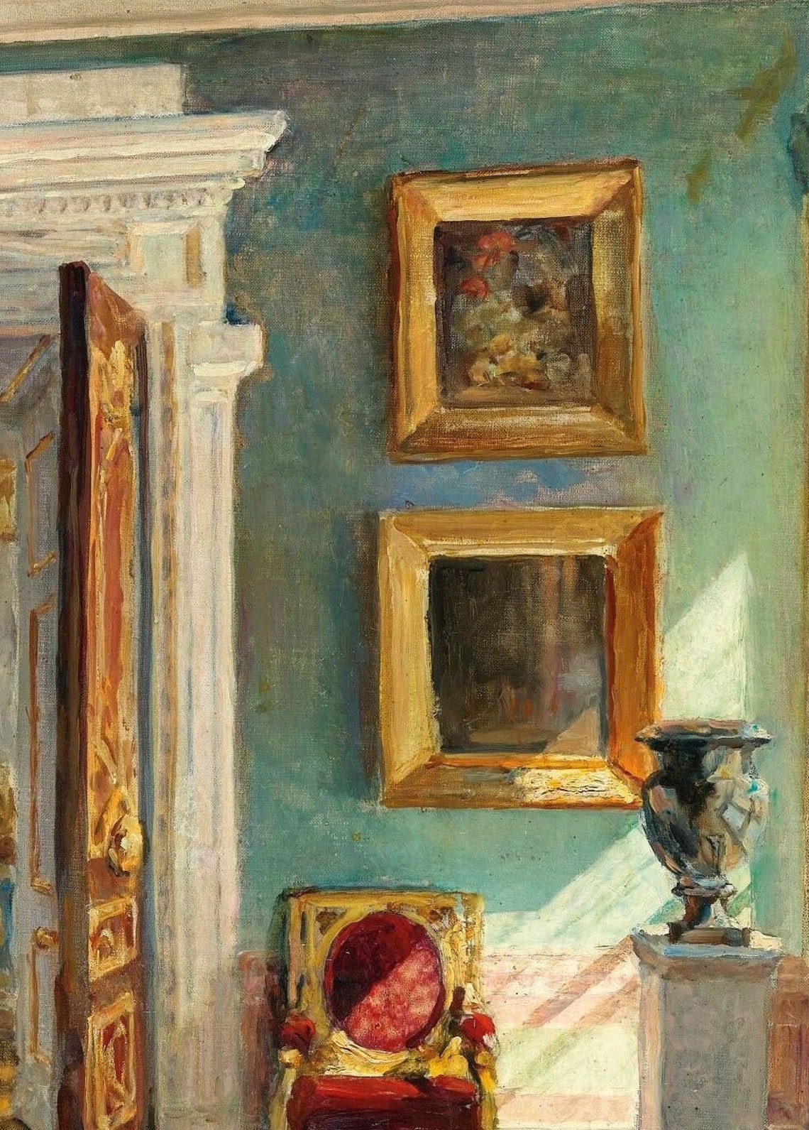 ART PRINT Vintage Interior Scene Oil Painting Gallery Wall | Etsy