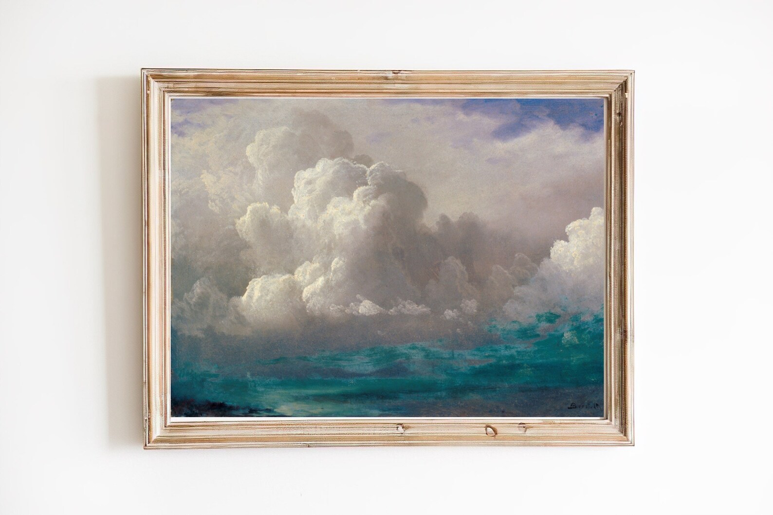 ART PRINT Clouds Oil Painting Blue Sky Art Cloud Print | Etsy