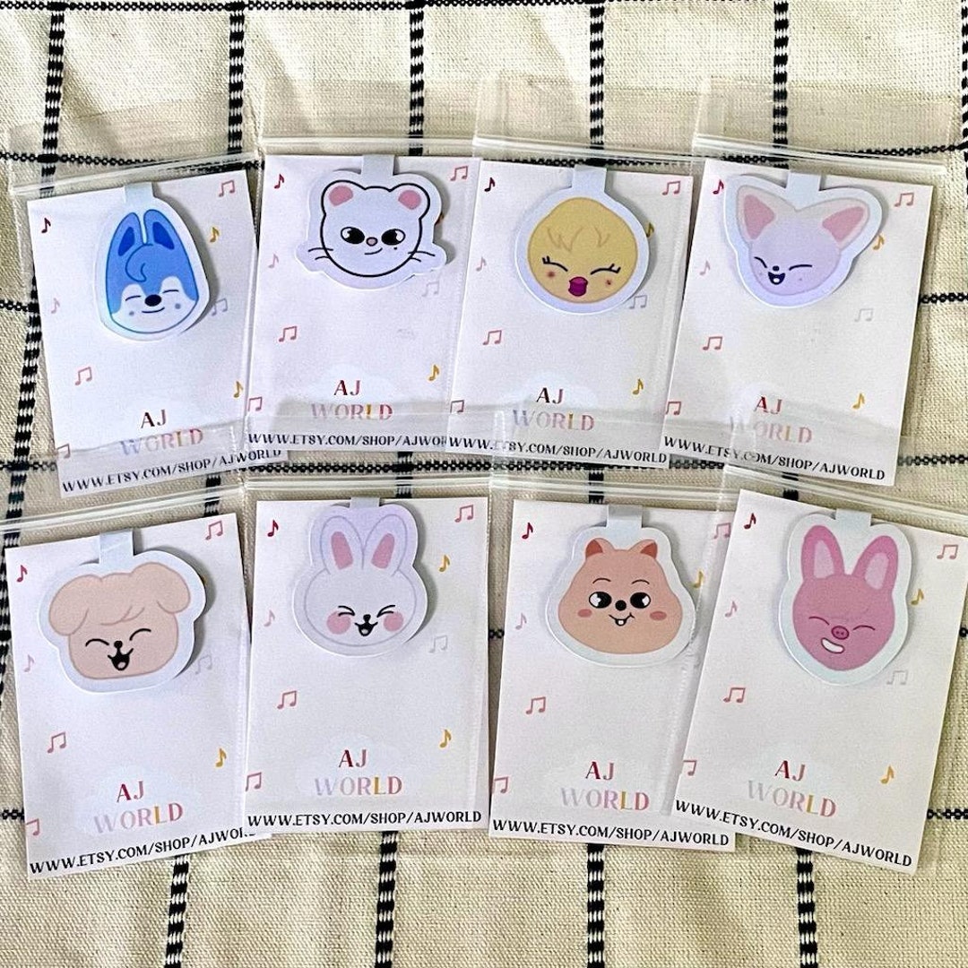 Skzoo Inspired Magnetic Bookmarks // Kawaii Magnetic Bookmarks // Cute ...