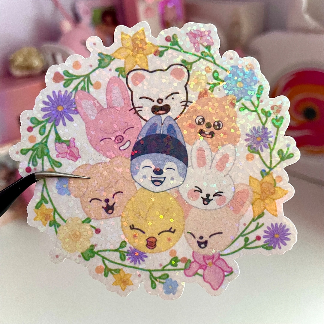 Stray Kid's SKZOO Flower Sticker // Skzoo Stickers // Cute Stickers ...