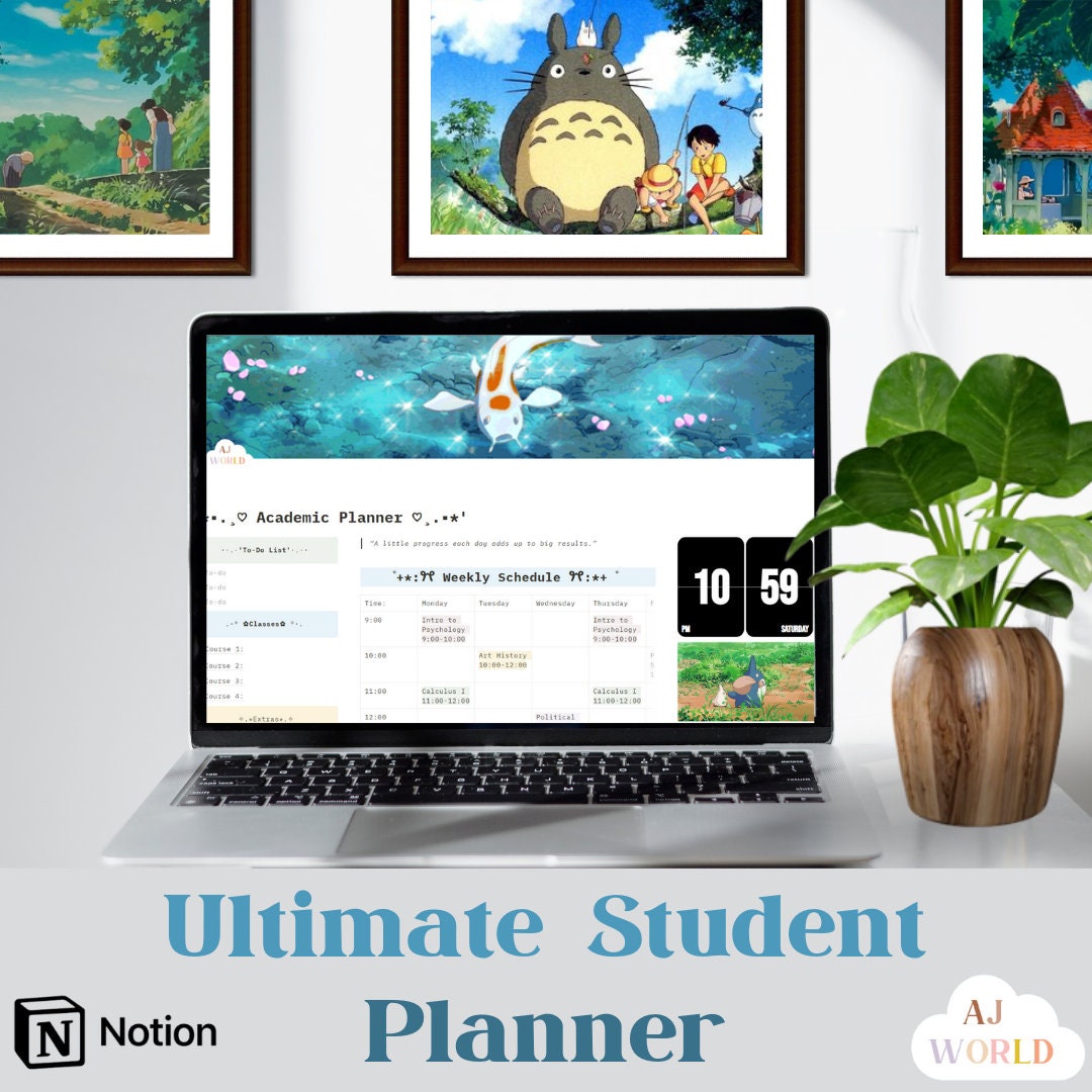 Ultimate Student Academic Planner | Notion Template | Organize Your ...