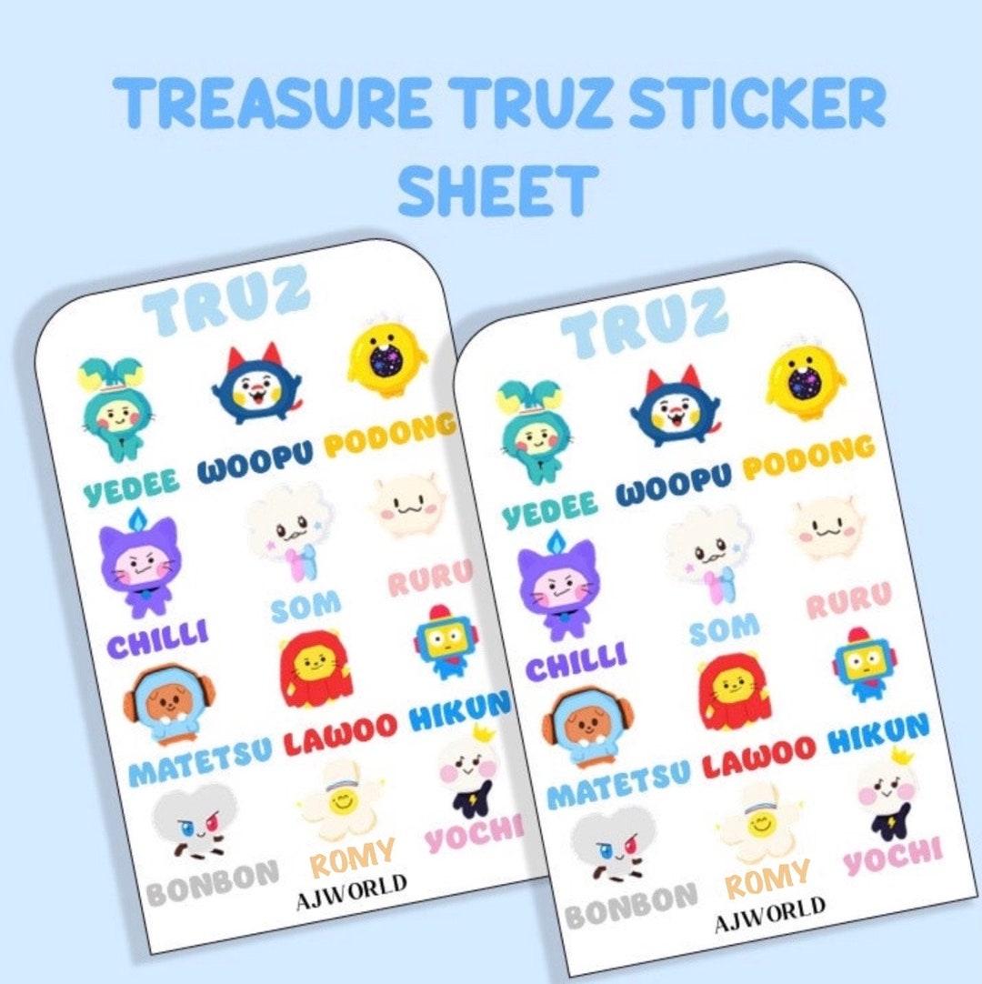 Truz Stickers //treasure Stickers//treasure Merch//truz Merch - Etsy