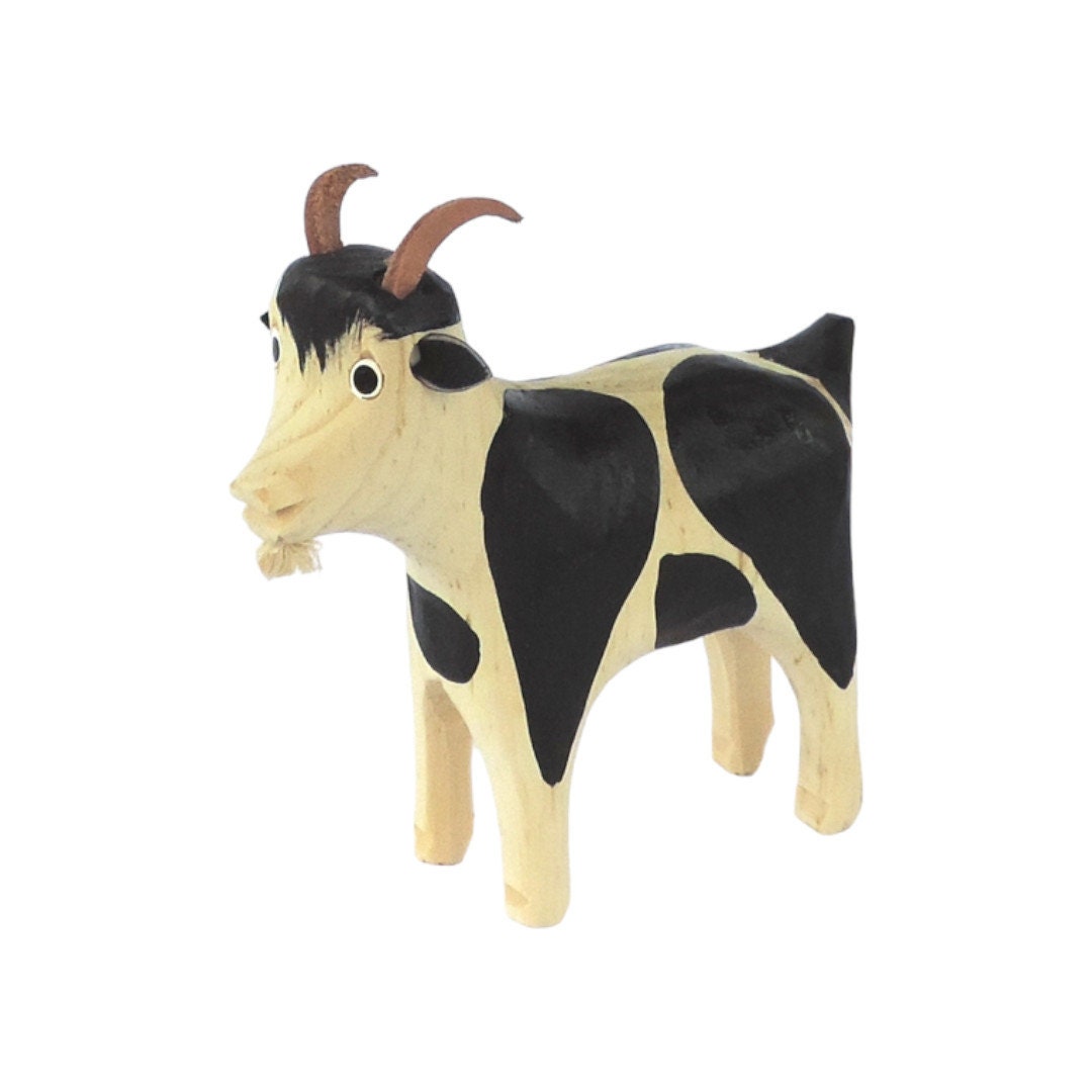 Black Goat / Traditional Wooden Toy / Polish Folk Art - Etsy