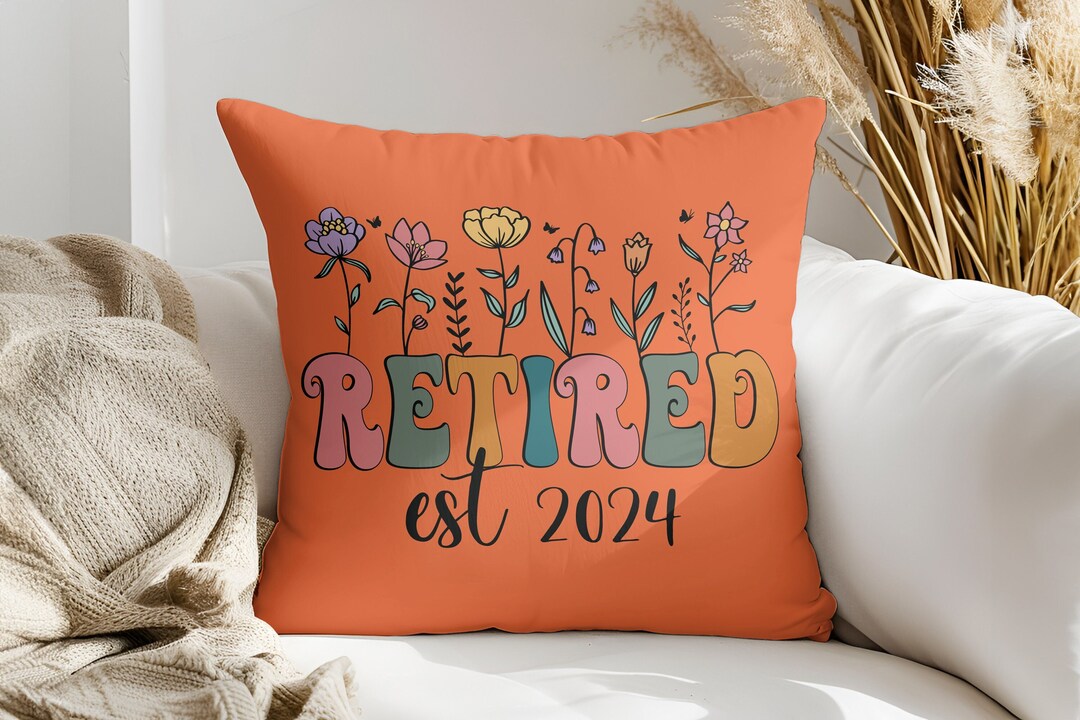Personalized Retirement Gift Custom Retirement Pillow Teacher ...