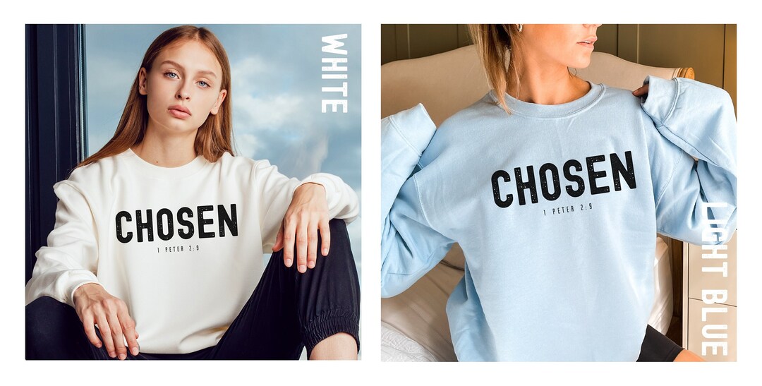 Chosen Hoodie Christian Hoodies for Women Chosen 1 Peter 2:9 Sweatshirt ...