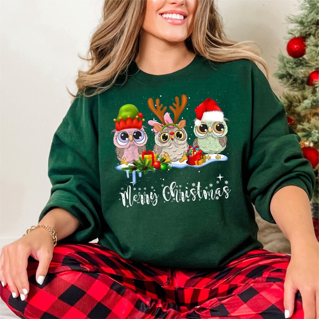 Owl Sweatshirt, Cute Animal Sweatshirt, Animal Lover Sweatshirt for ...